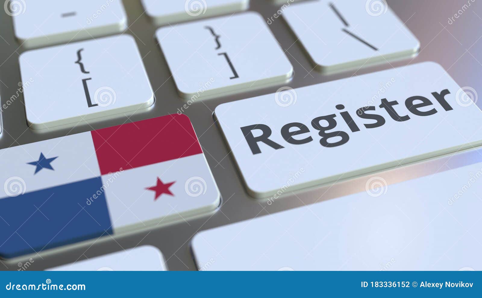 Register Text and Flag of Panama on the Keyboard. Online Services ...
