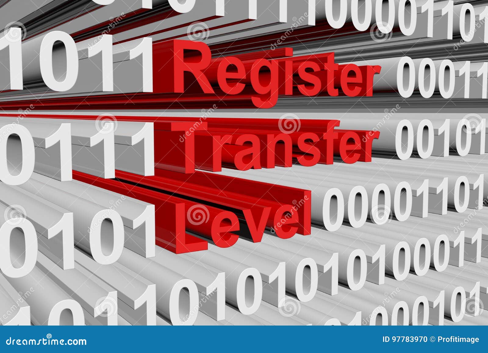 Register transfer level stock illustration. Illustration of resistor ...