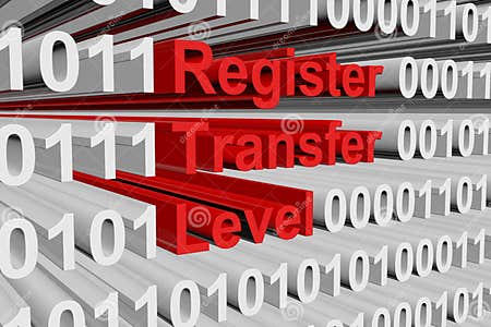 Register transfer level stock illustration. Illustration of resistor ...