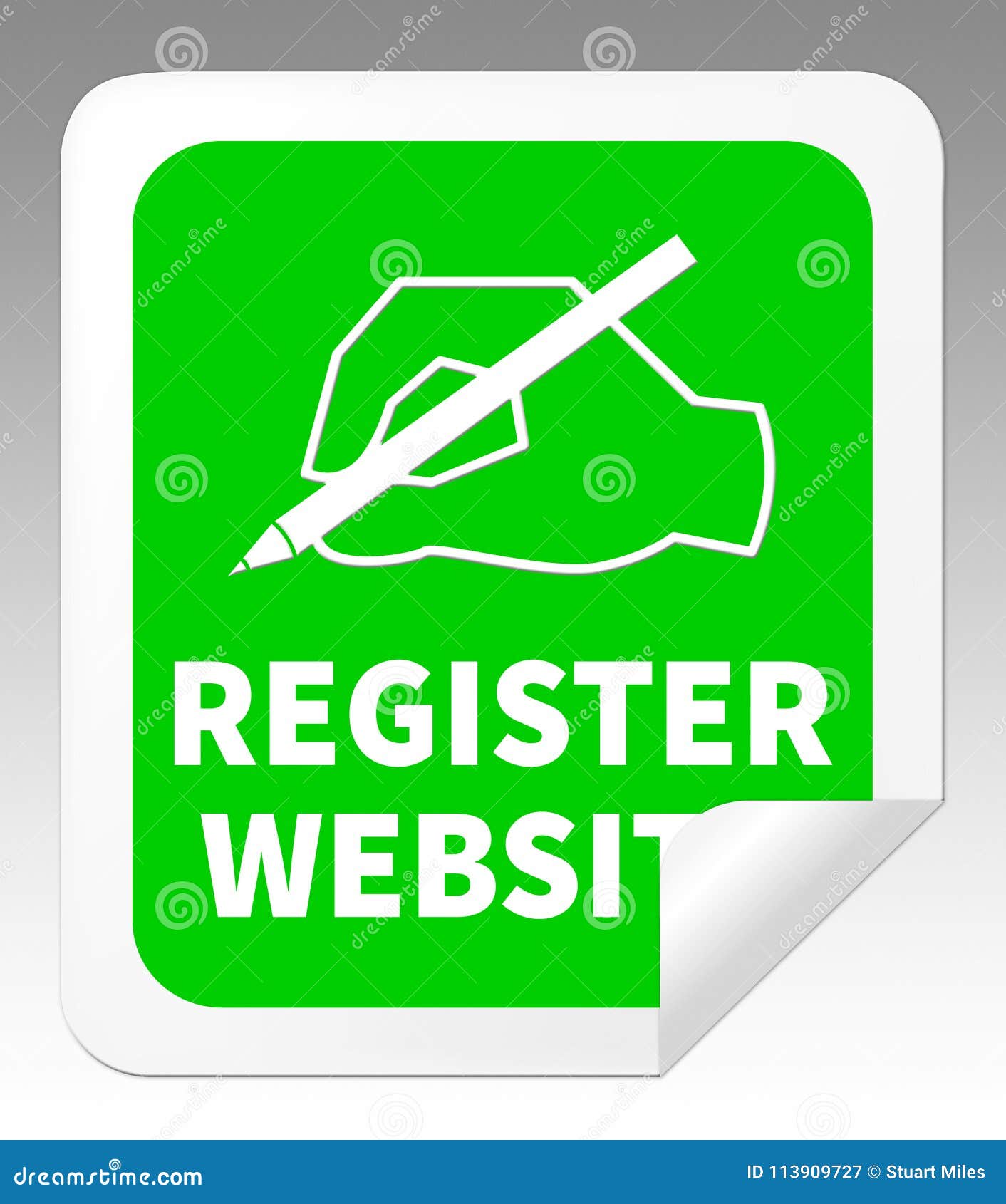 Register Website Indicating Domain Application 3d Illustration Stock ...