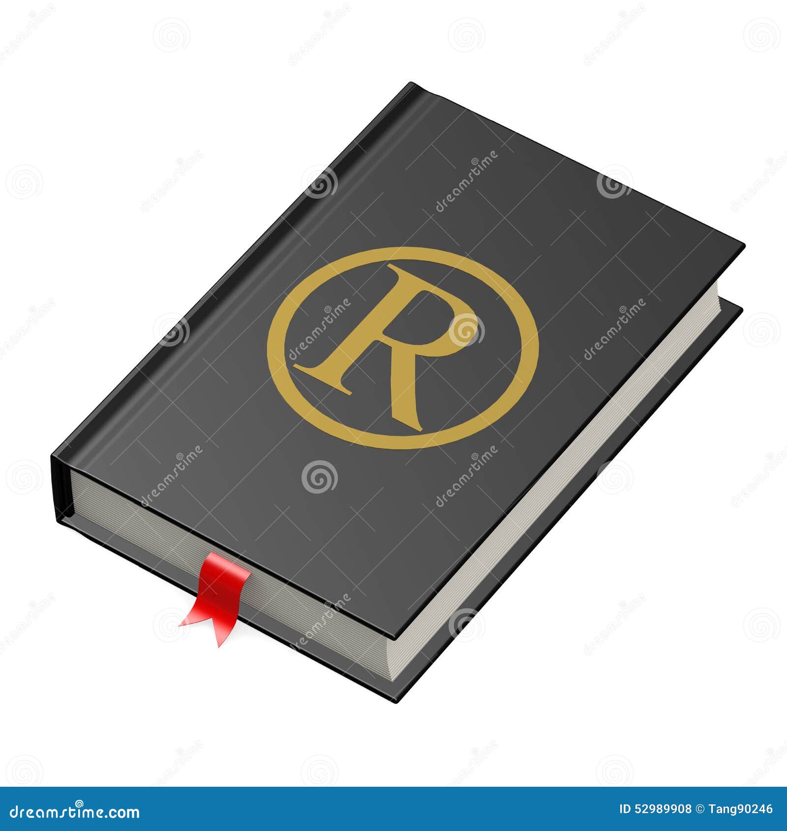 Registered book stock illustration. Illustration of graphic - 52989908