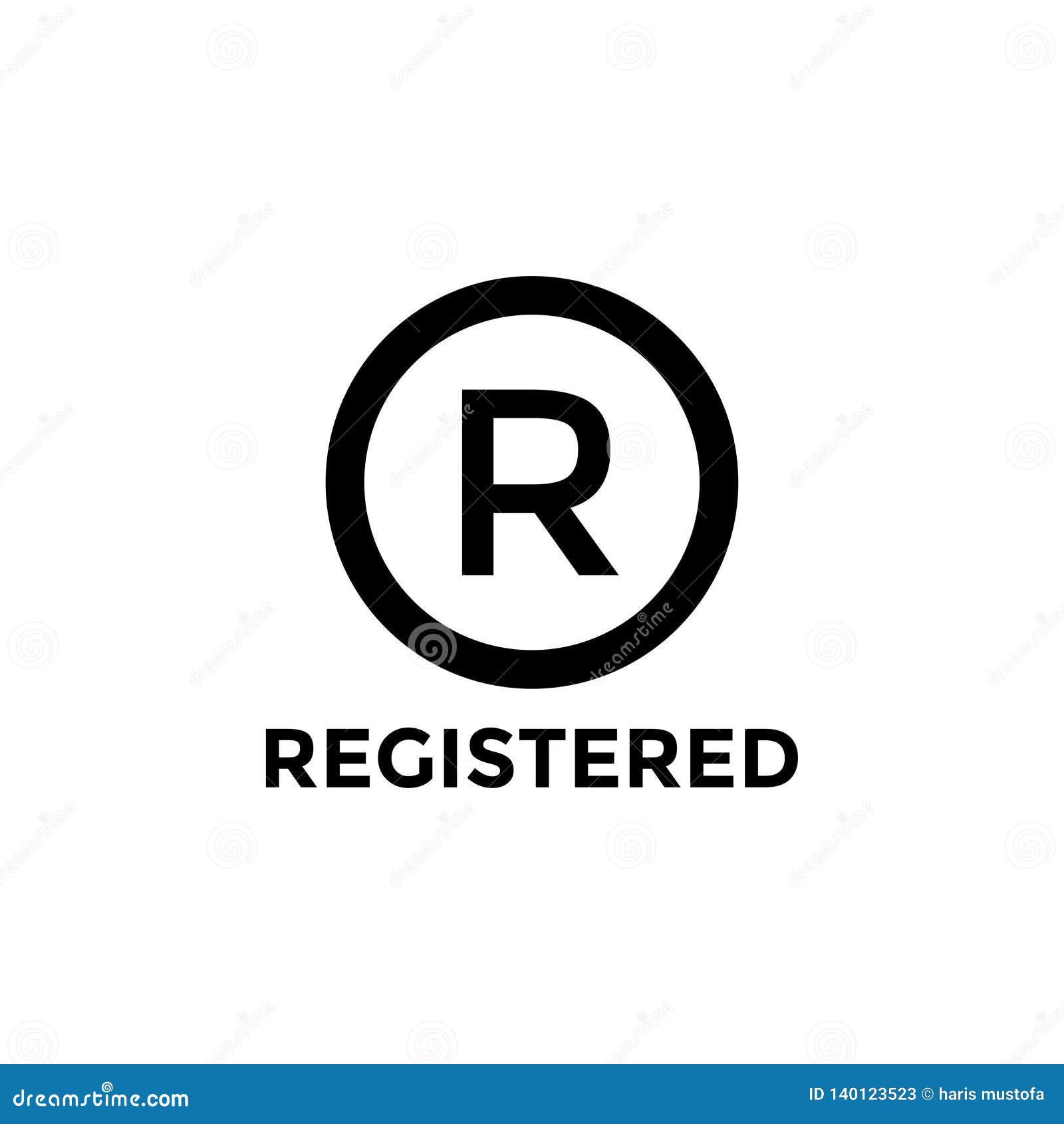 Registered Company Icon Design Template Vector Isolated Stock Vector ...