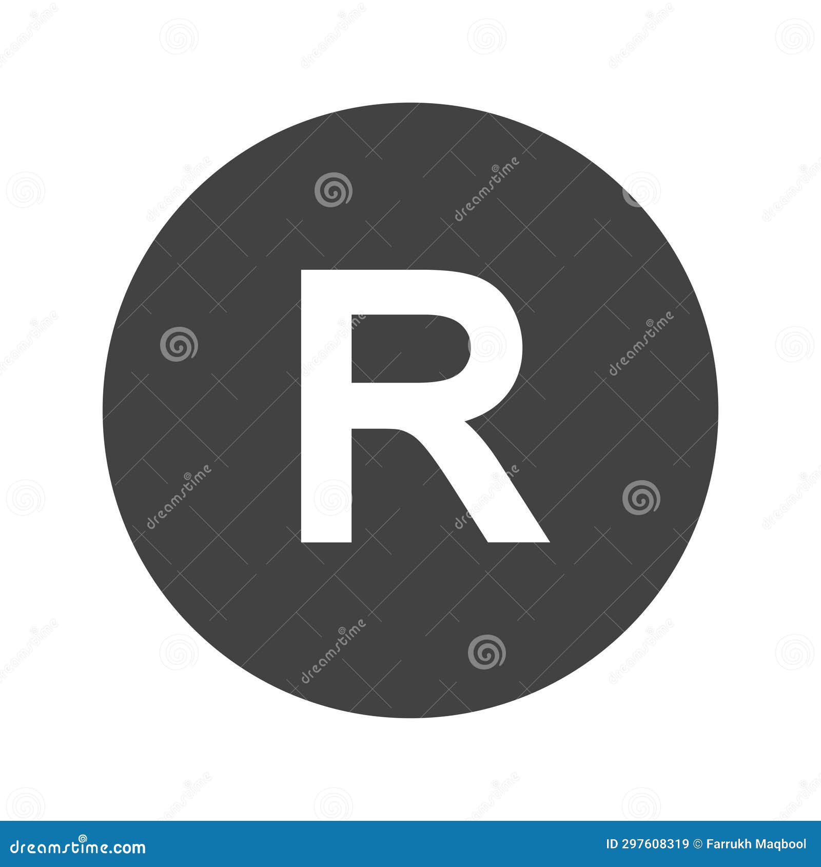 Registered Icon Vector Image. Stock Illustration - Illustration of ...