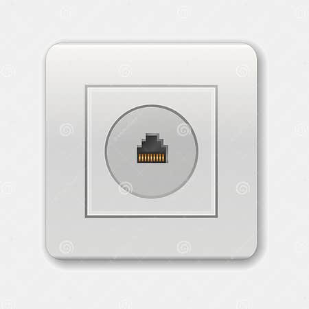 Registered Jack Standard Socket for RJ45. Ac Adapters for Electrical ...