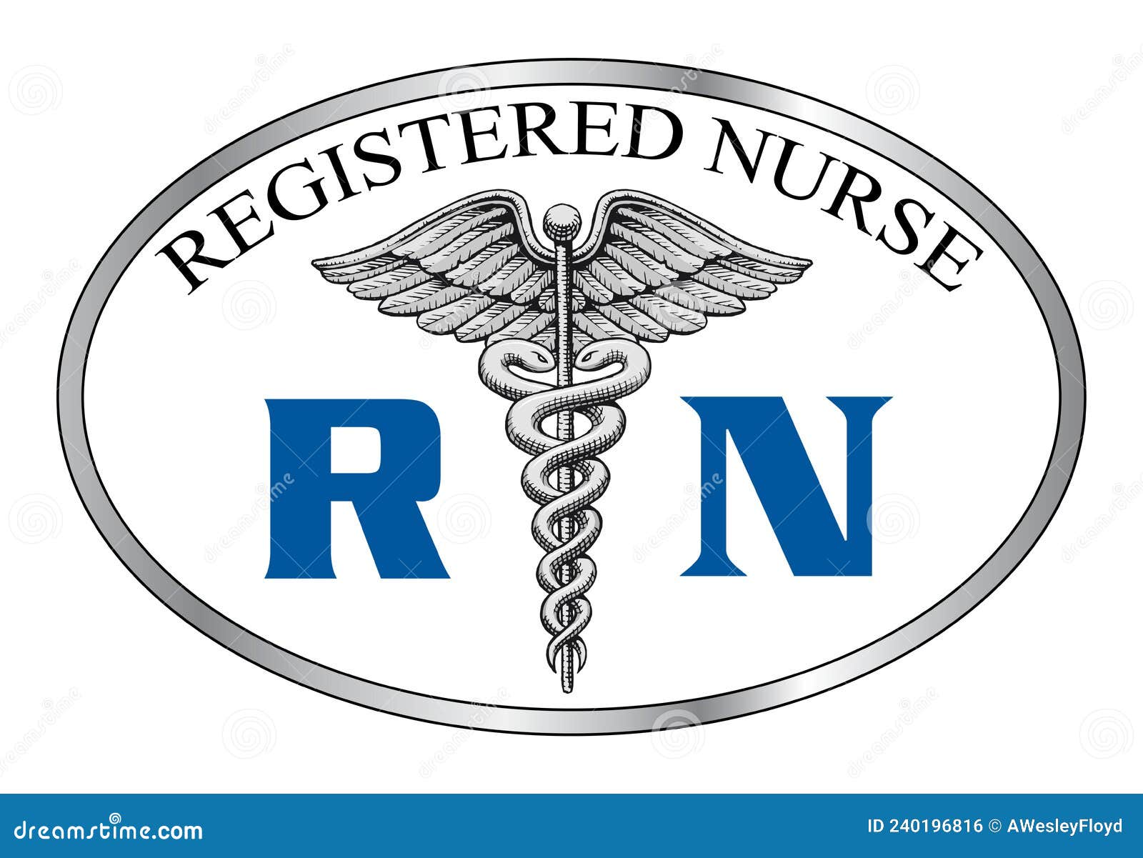 Registered Nurse Graphic B stock vector. Illustration of health - 240196816