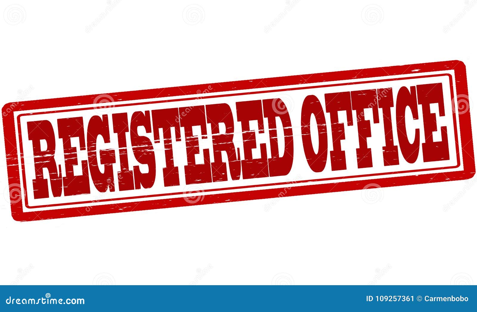 Registered office stock illustration. Illustration of door - 109257361