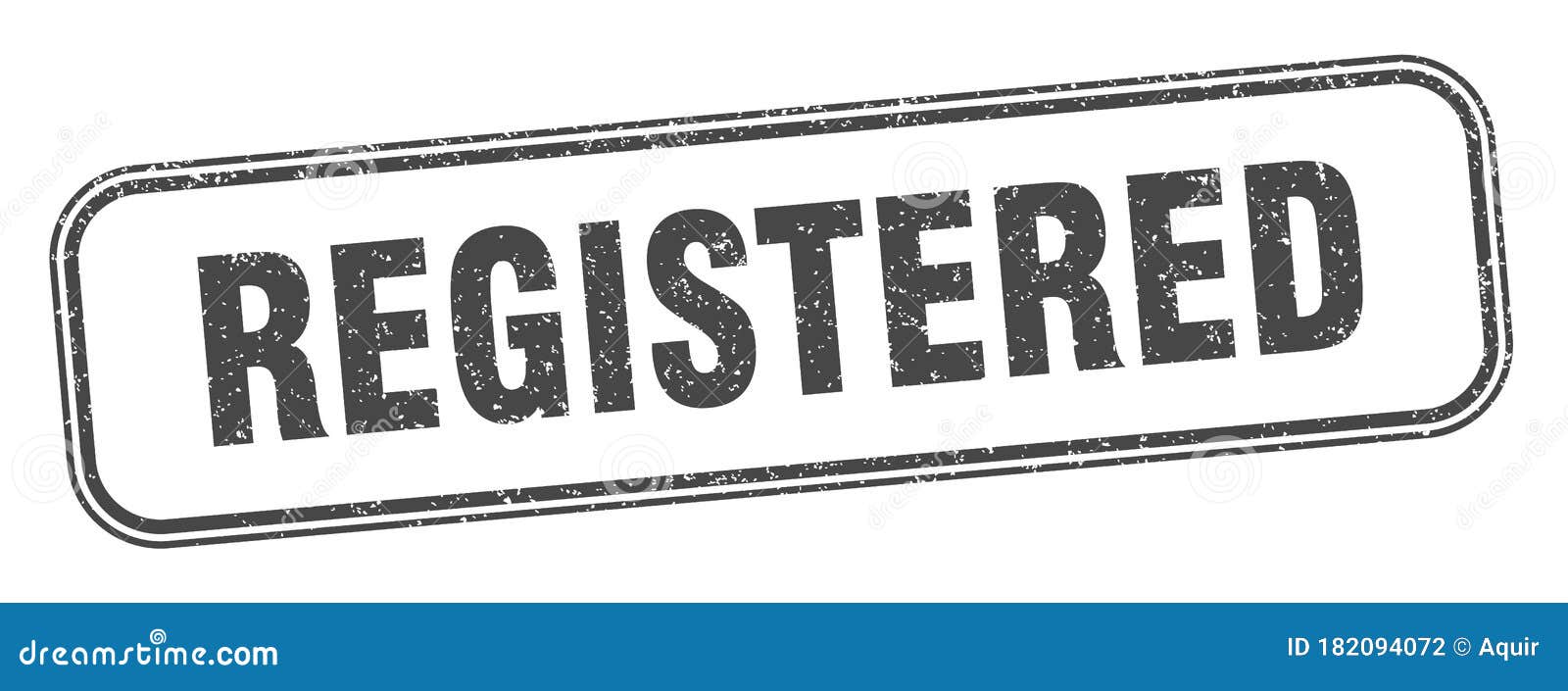 Registered Stamp. Registered Square Grunge Sign Stock Vector ...