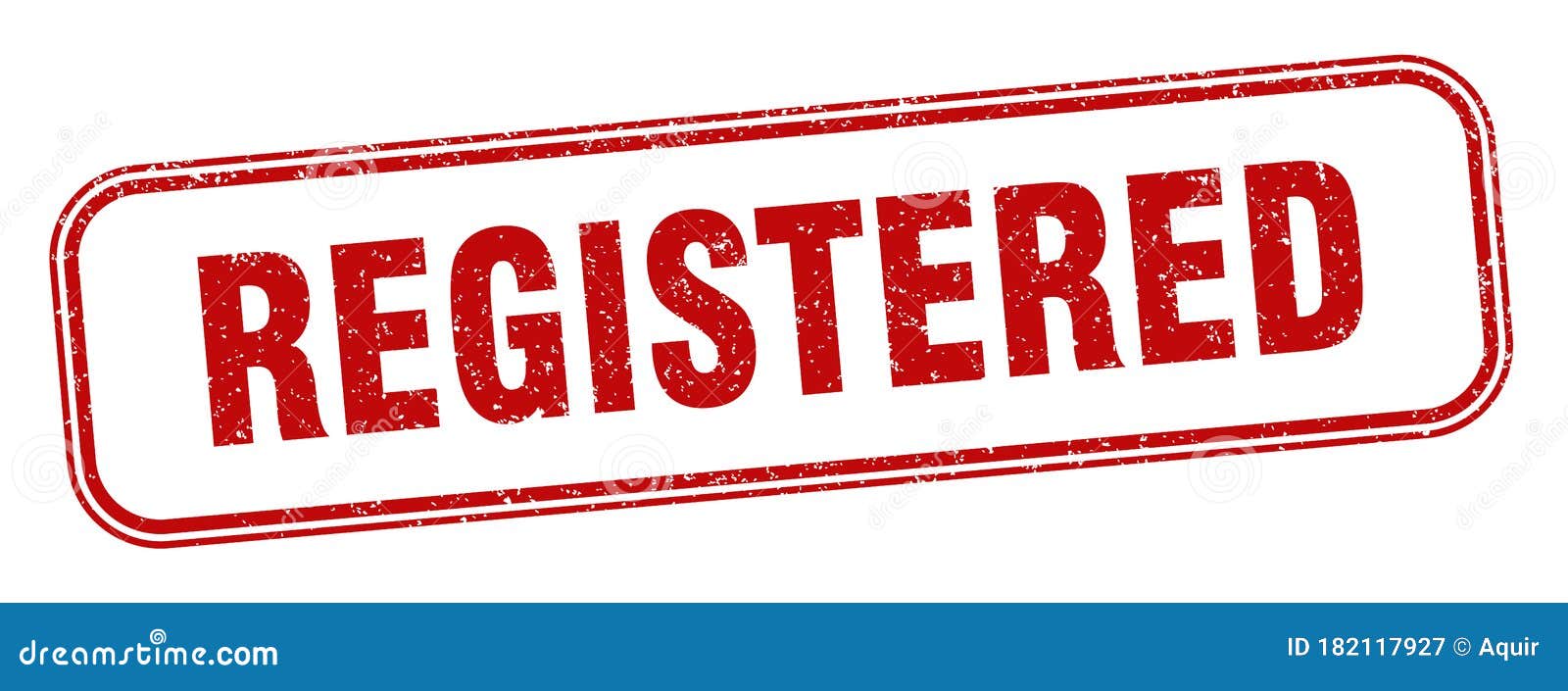 Registered Stamp. Registered Square Grunge Sign Stock Vector ...