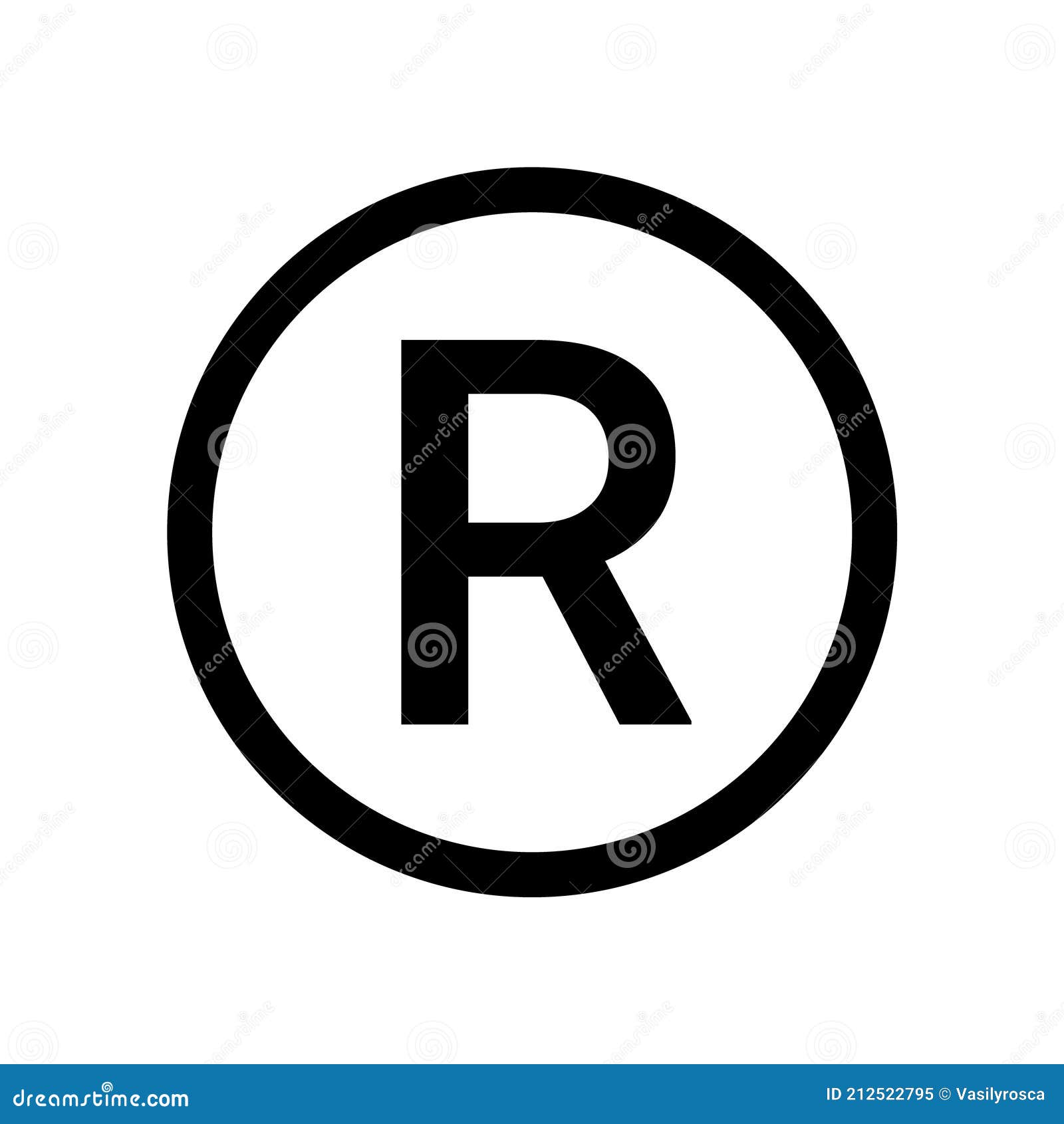 Registered Trademark Logo Icon. Copyright Mark Symbol Icon Stock Vector ...