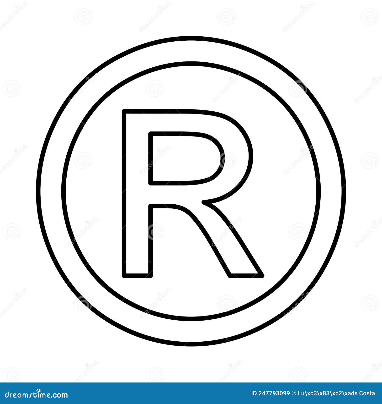 Registered Trademark Symbol Stock Vector - Illustration of brand ...
