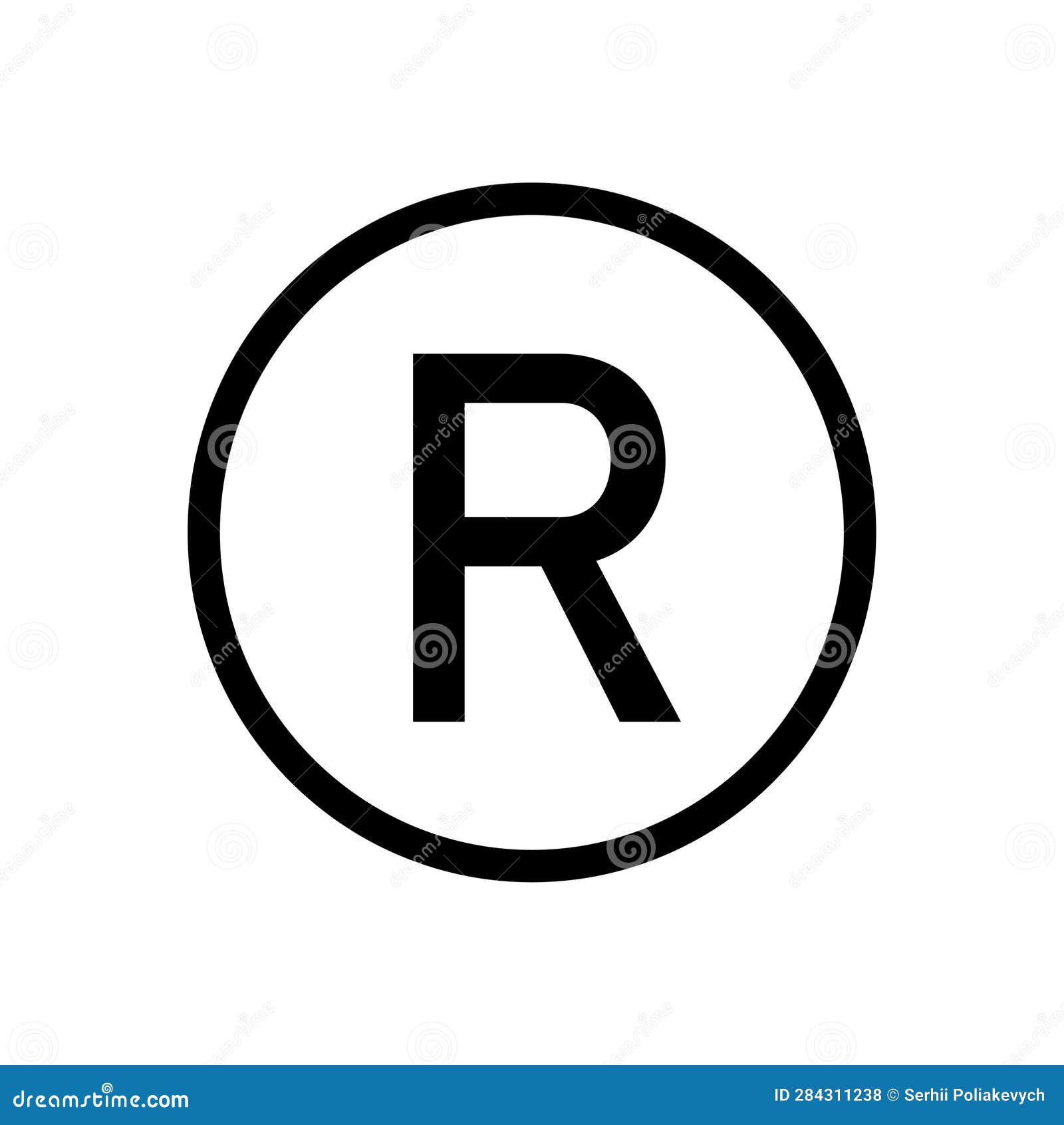 Registered Trademark Symbol. Vector Illustration. EPS 10 Stock Vector ...