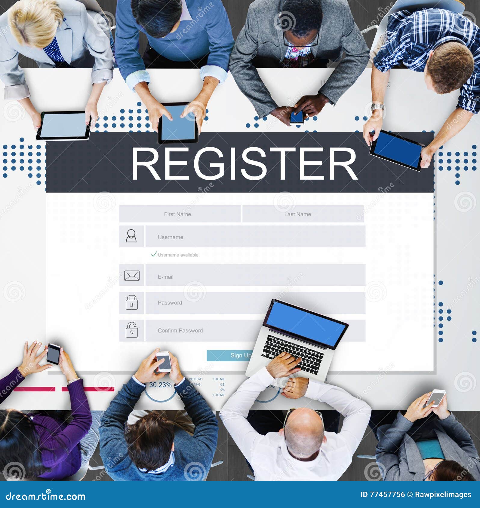 Registration Application Membership Account Concept Stock Photo - Image ...