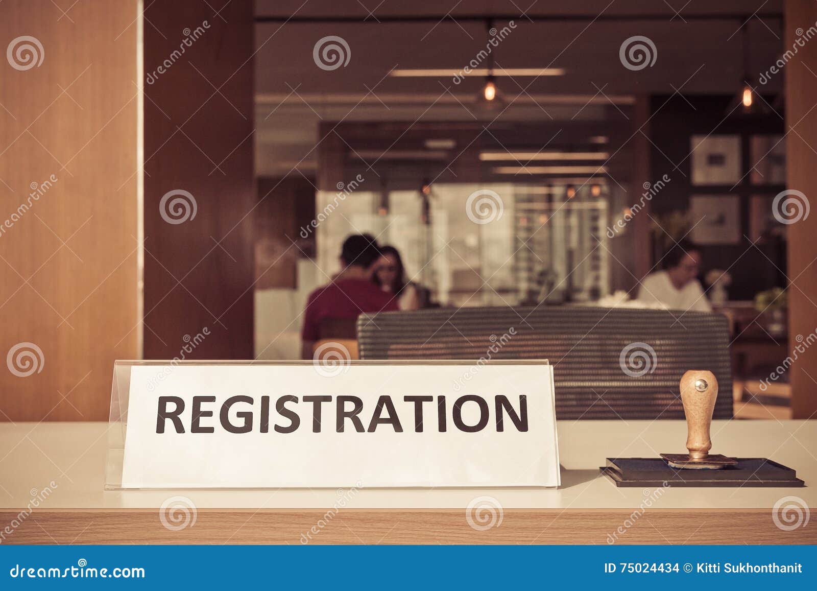 Registration desk stock photo. Image of interior, lounge - 75024434