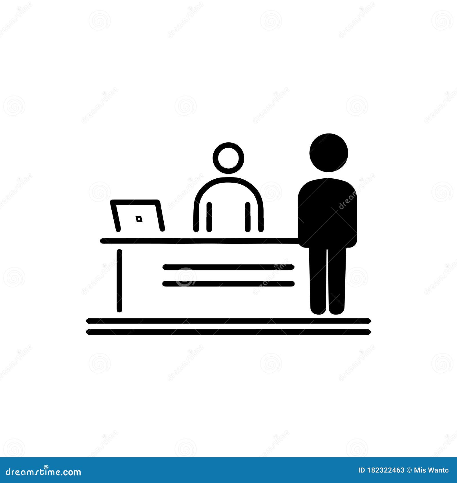 Registration Desk Icon Stock Illustrations – 1,107 Registration Desk ...