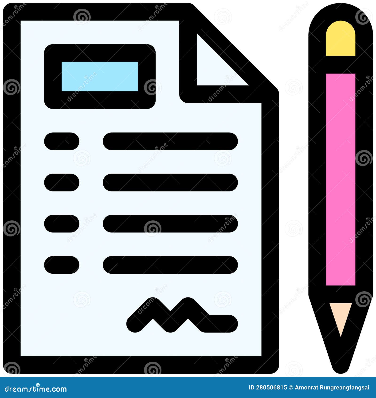 Registration Form Icon, Marathon Related Vector Stock Vector ...