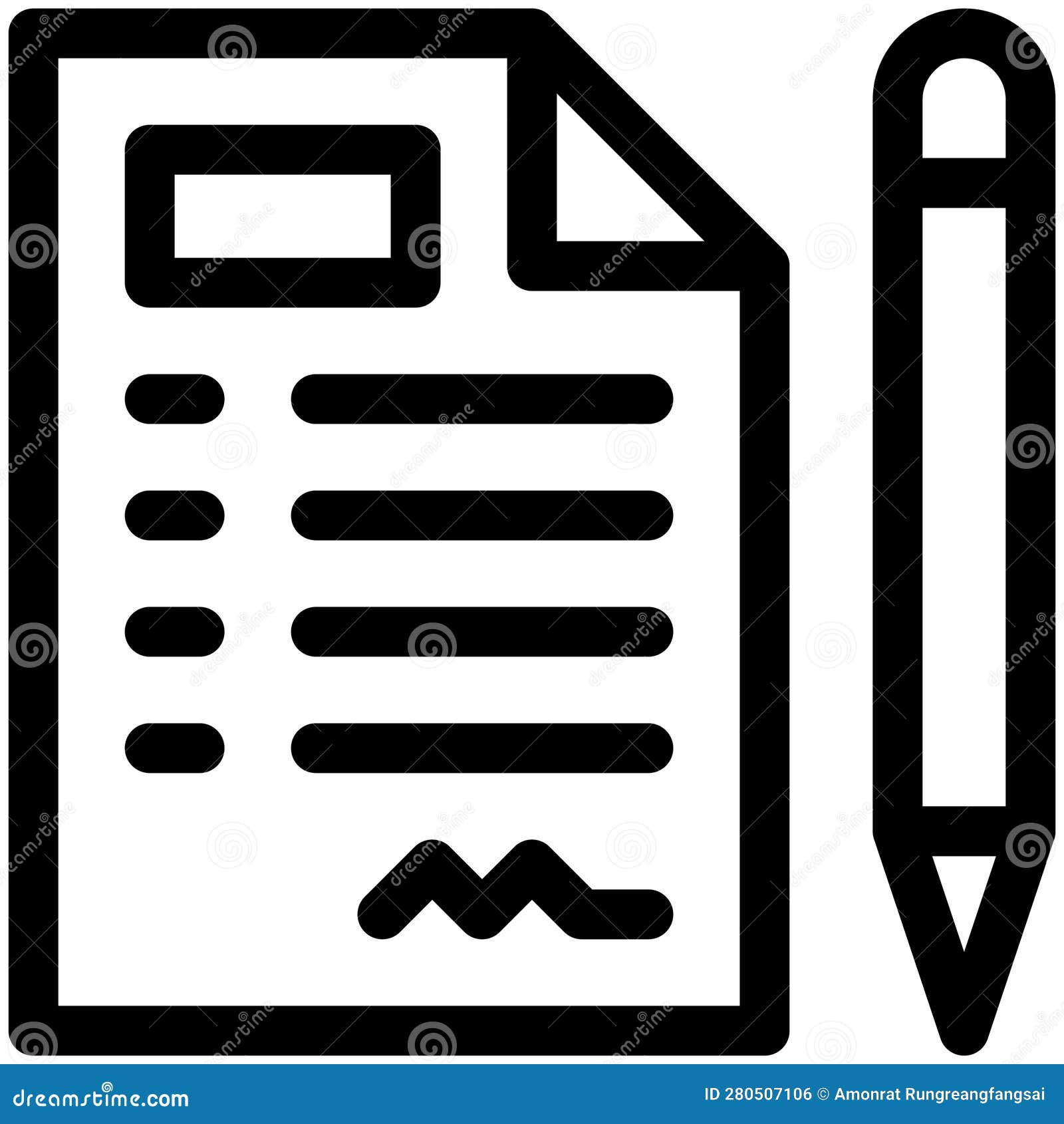 Registration Form Icon, Marathon Related Vector Stock Vector ...