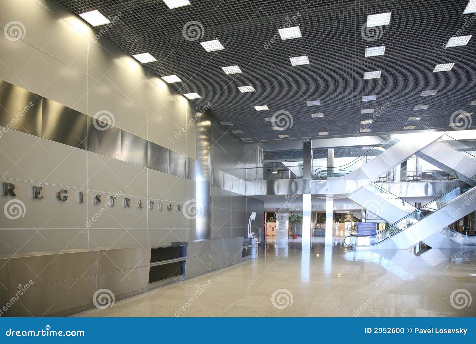 Registration hall stock photo. Image of reflection, mall - 2952600