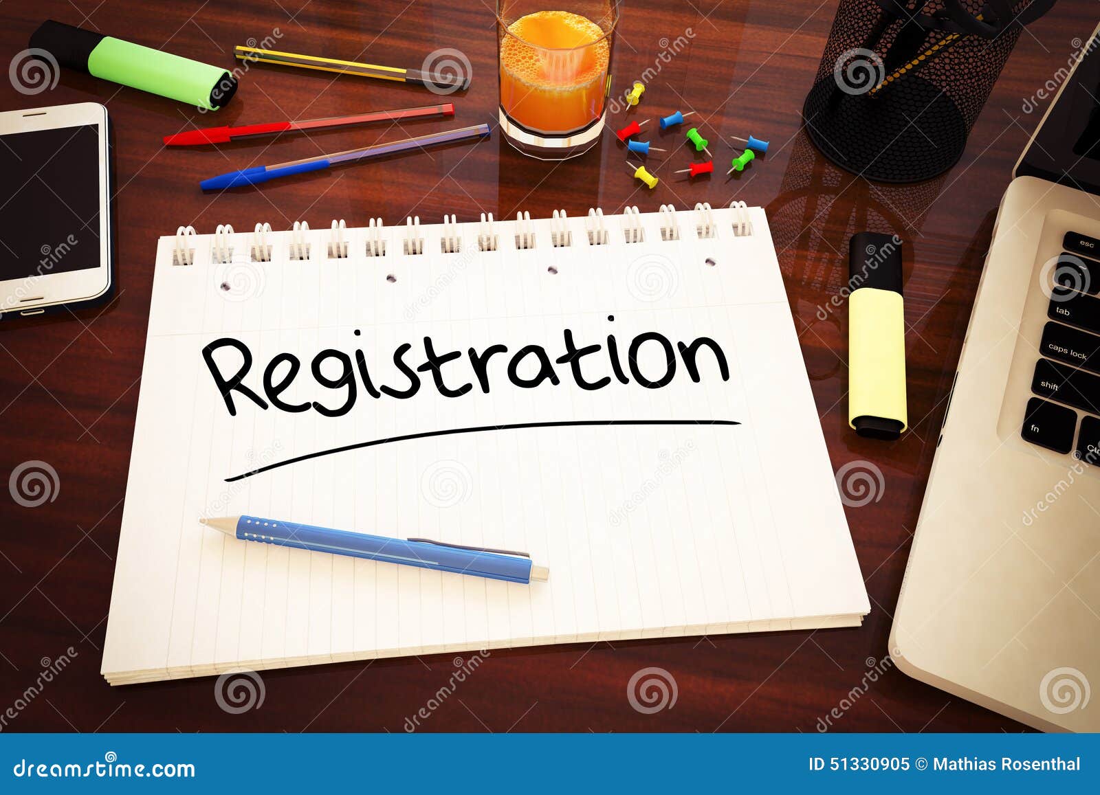 Registration stock illustration. Illustration of online - 51330905