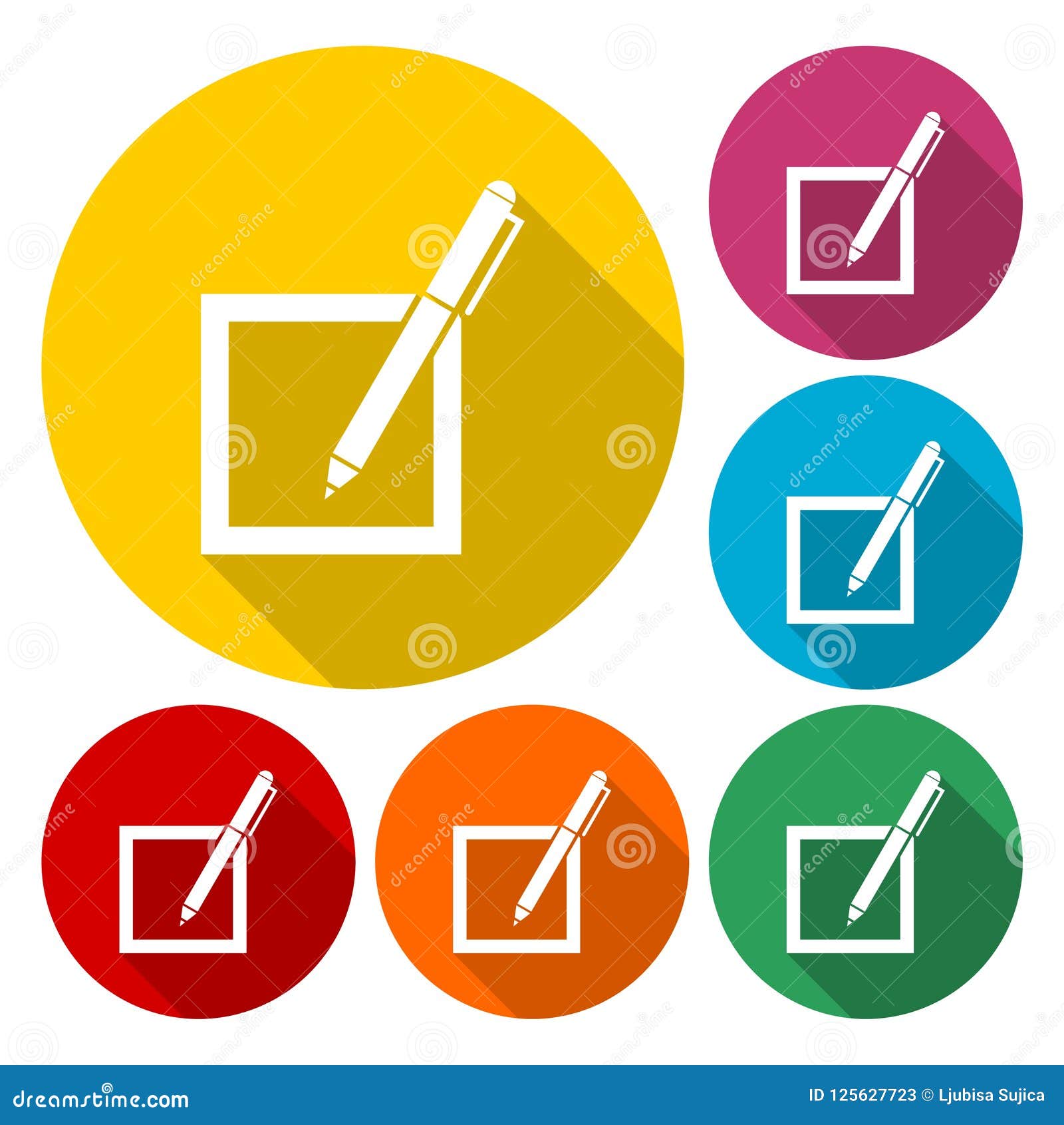 Registration icon stock vector. Illustration of button - 125627723