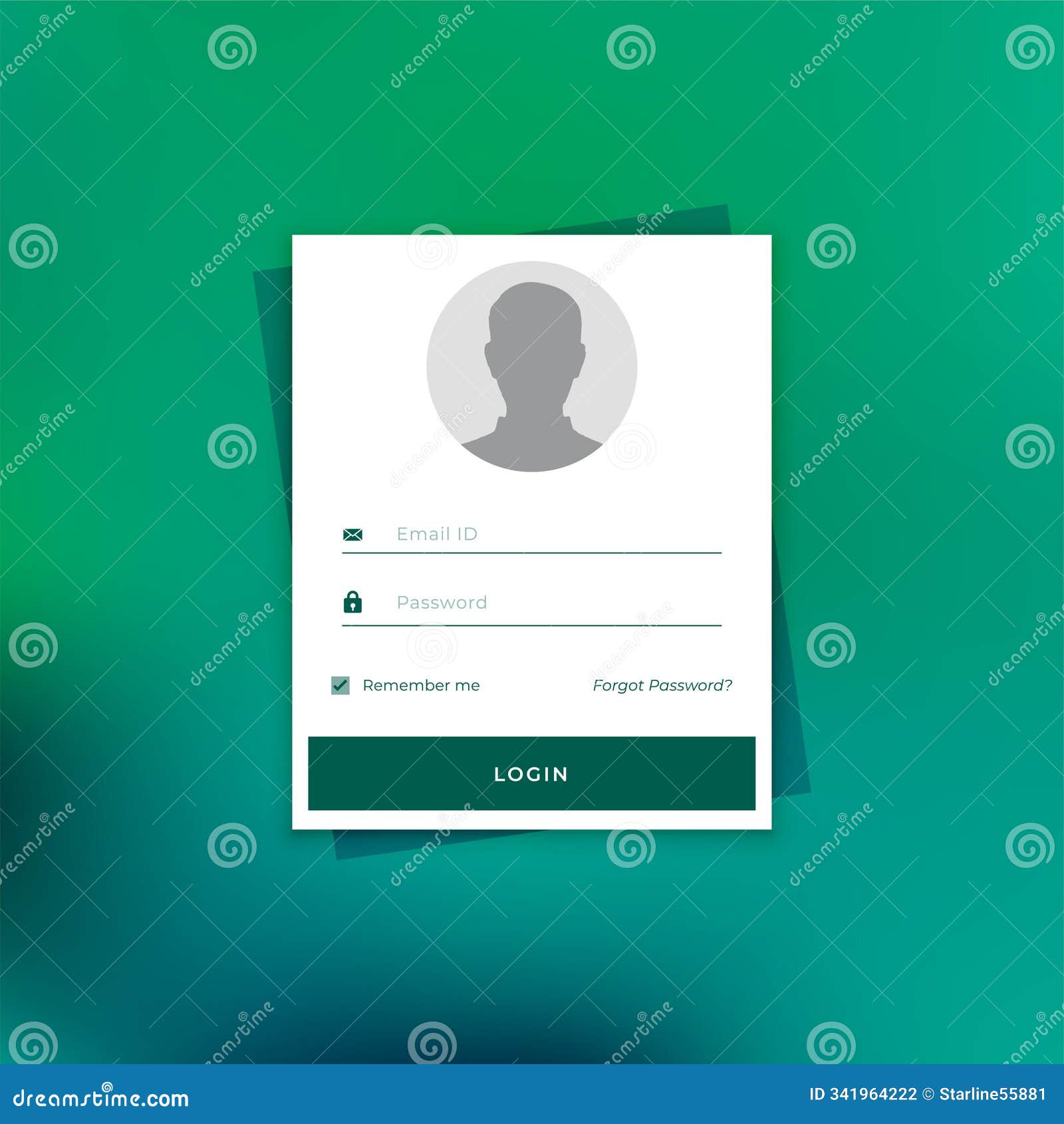 Registration Login Checkbox Template with Easy User Interface Stock ...