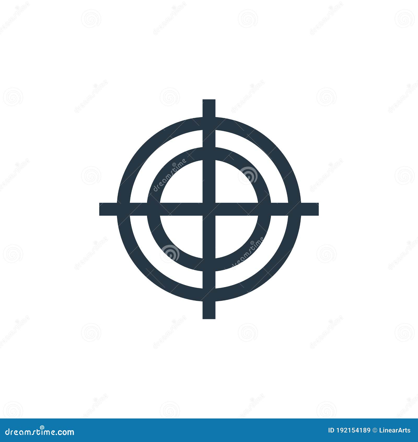 Registration Mark Icon Vector from Graphic Design Concept. Thin Line ...