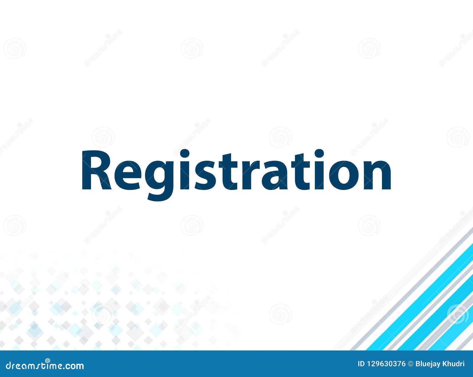 Registration Modern Flat Design Blue Abstract Background Stock ...