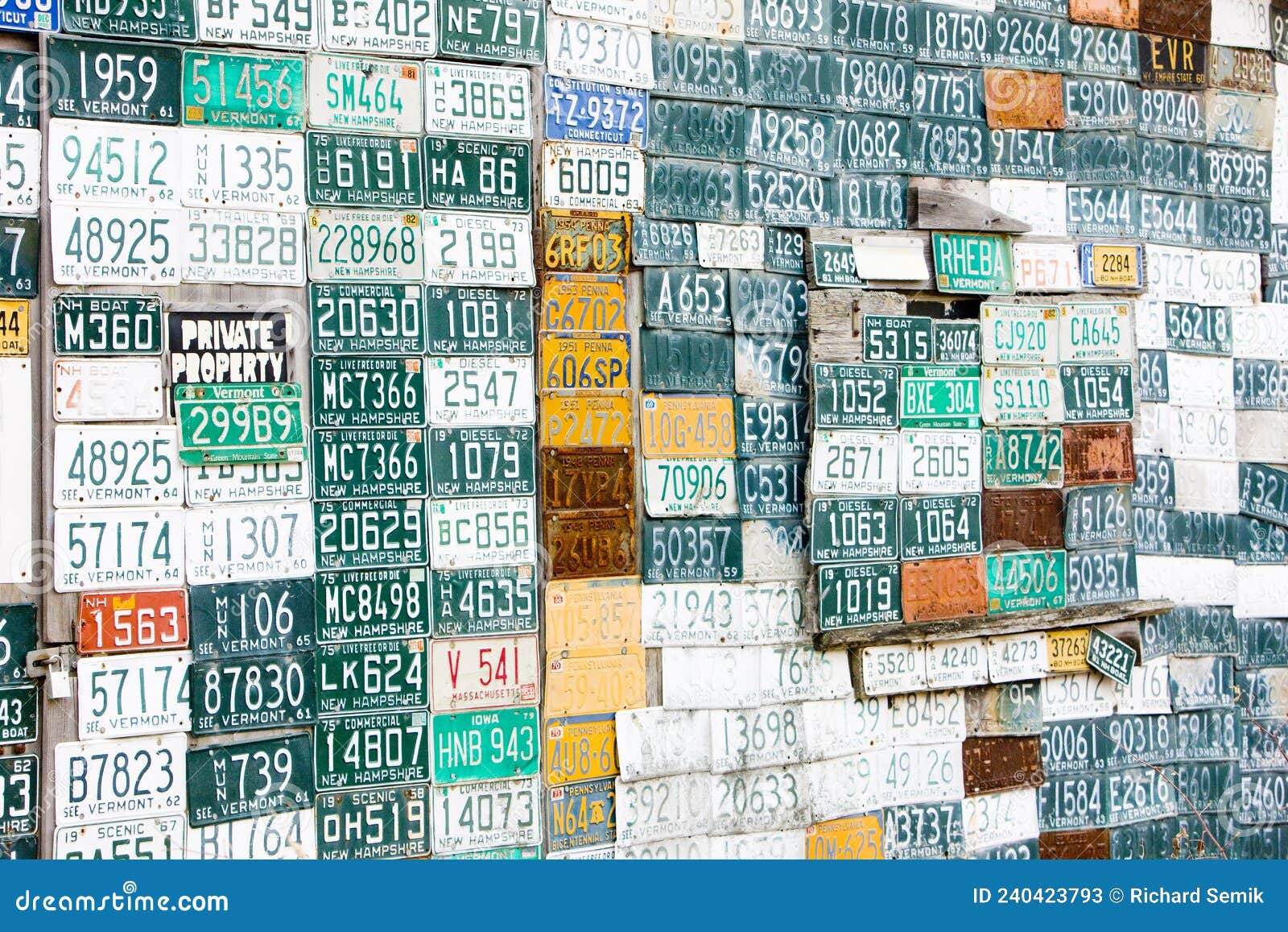 Registration numbers, USA editorial stock photo. Image of exterior ...