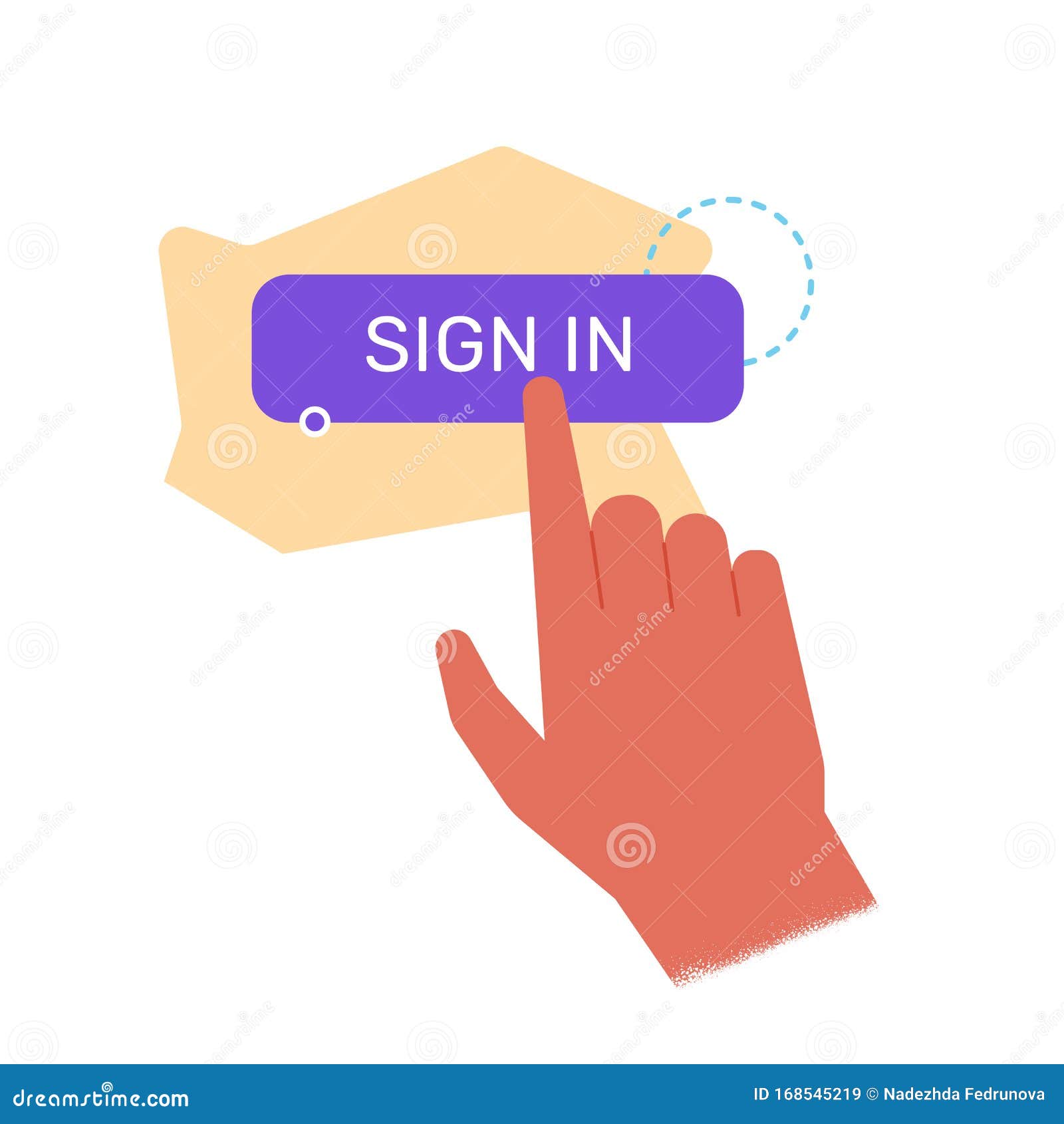 Registration on the Site, Call for Help. Stock Vector - Illustration of ...