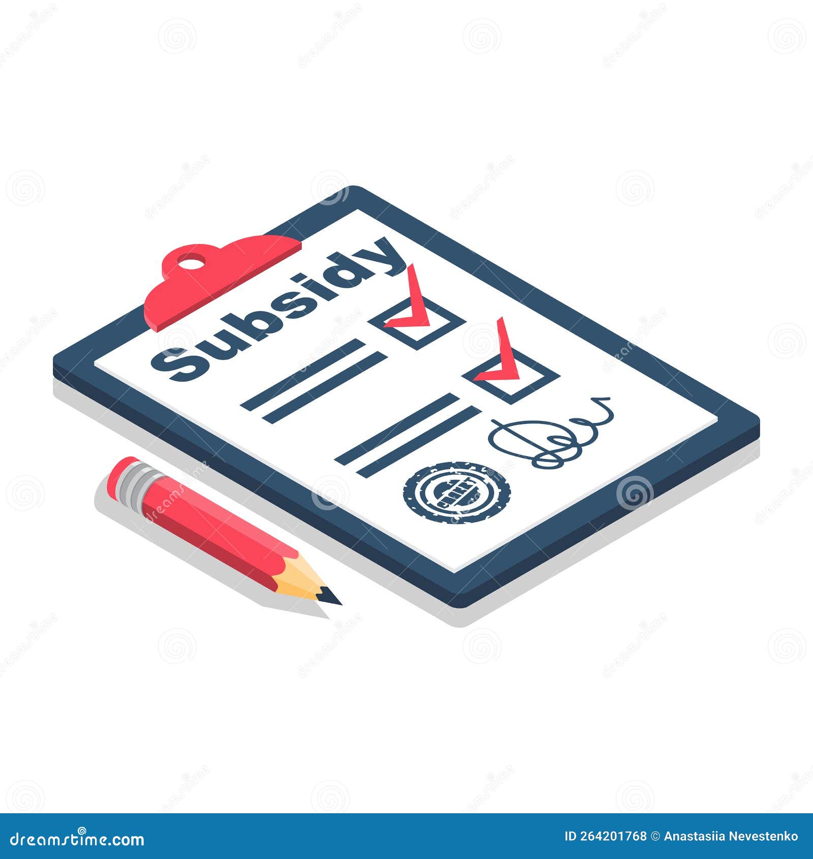 Registration of Subsidies. Writes a Document. Sign the Document, Please ...