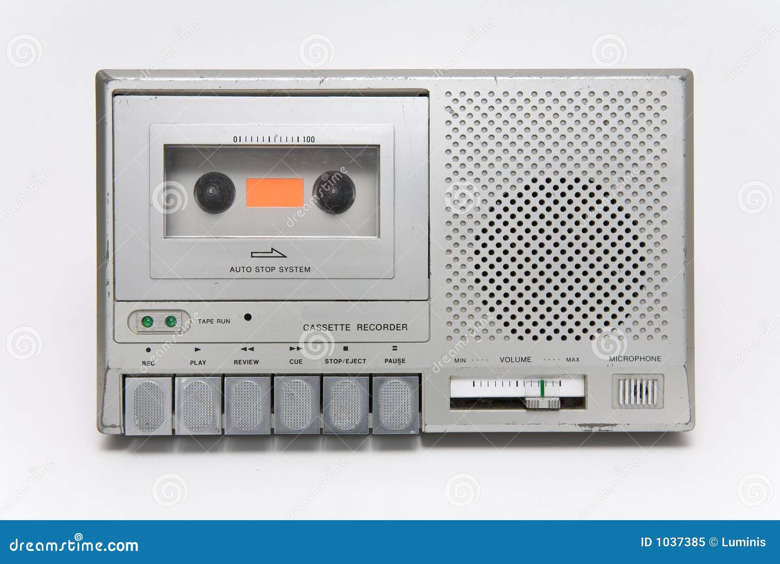 Registratore a cassetta immagine stock. Immagine di cursore - 1037385