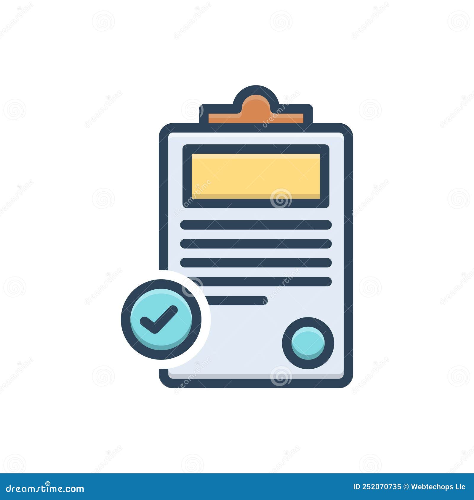 Color Illustration Icon for Registry, Collection and Registration Stock ...