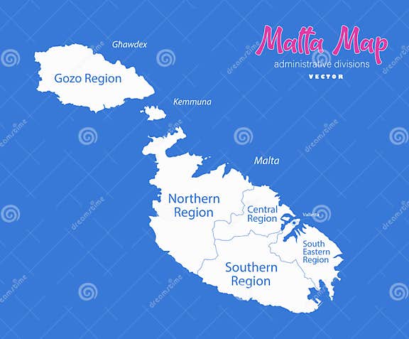 Regiões De Malta Mapeiam Nomes De Branco Fundo Azul Ilustração do Vetor ... Regiões De Malta Mapeiam Nomes De Branco Fundo Azul Ilustração do Vetor ...