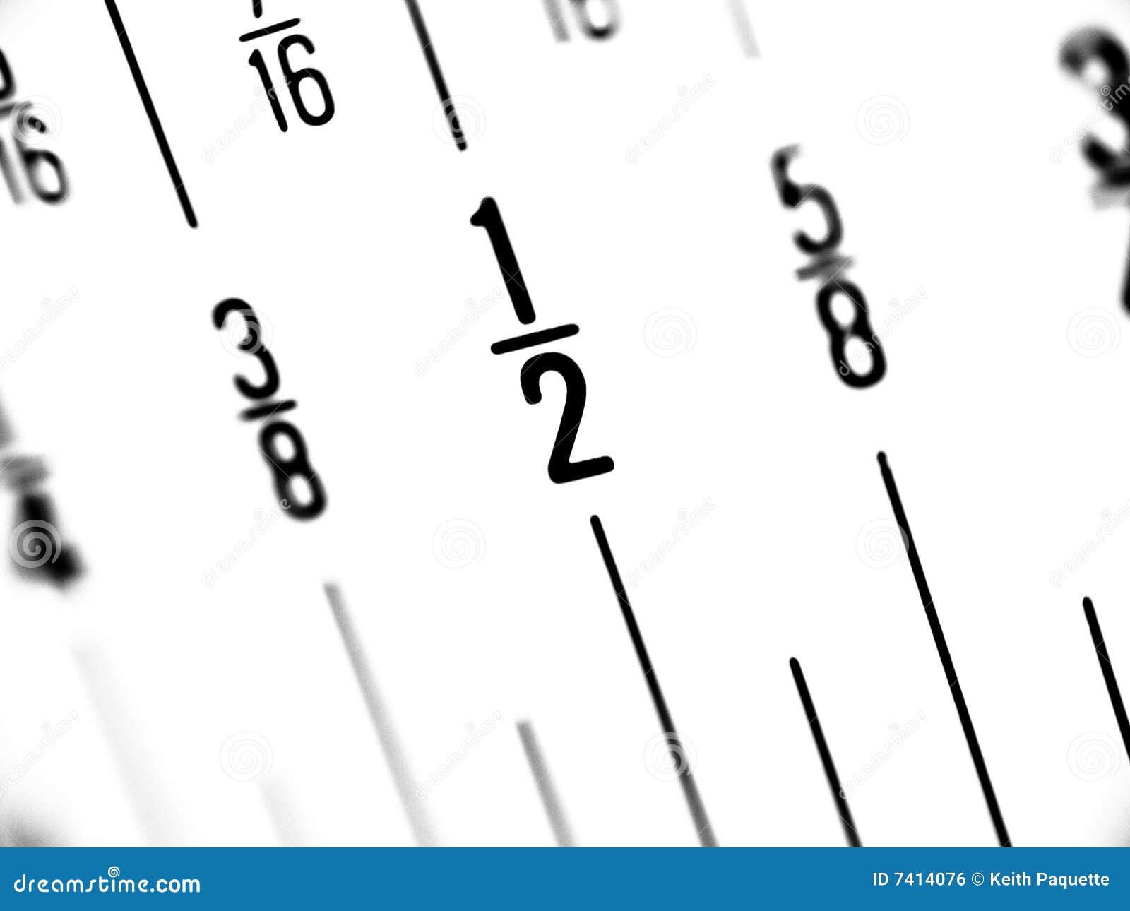 Regla En Fracciones De Pulgadas Foto de archivo - Imagen de arquitecto ...