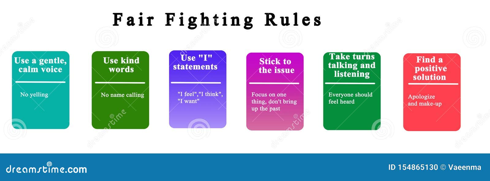 Reglas para la lucha justa stock de ilustración. Ilustración de manera ...