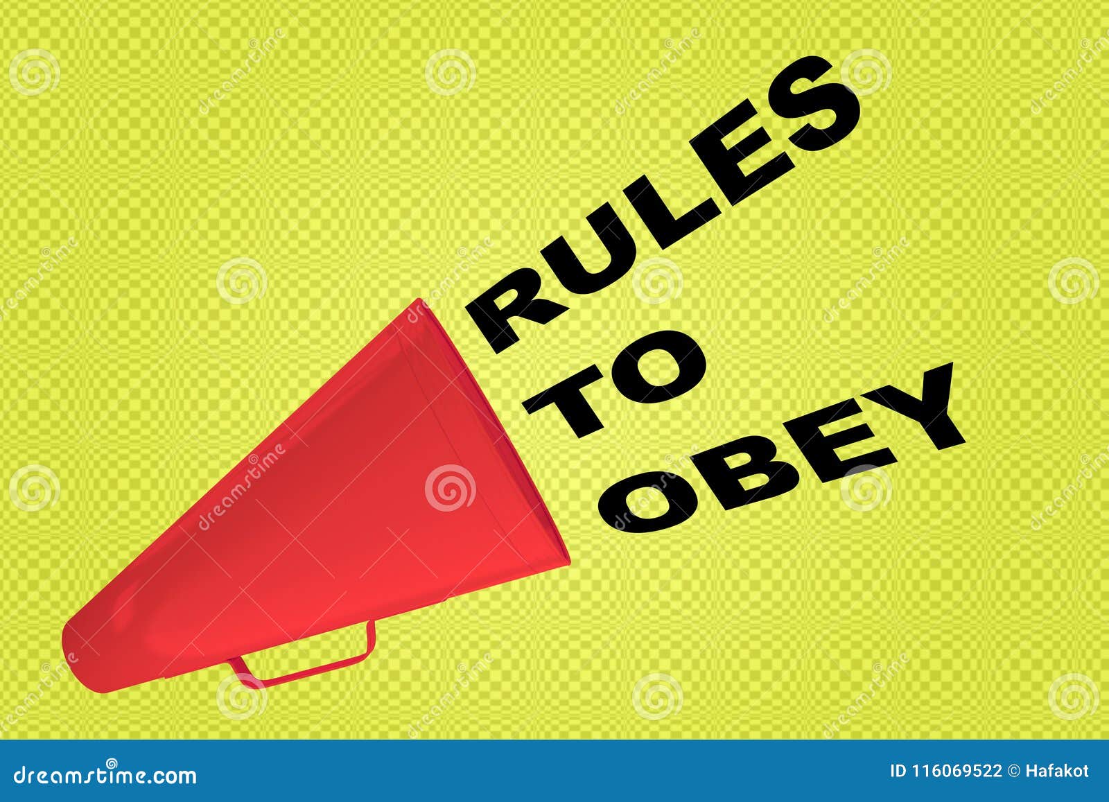 REGLAS PARA OBEDECER Concepto Stock de ilustración - Ilustración de ...