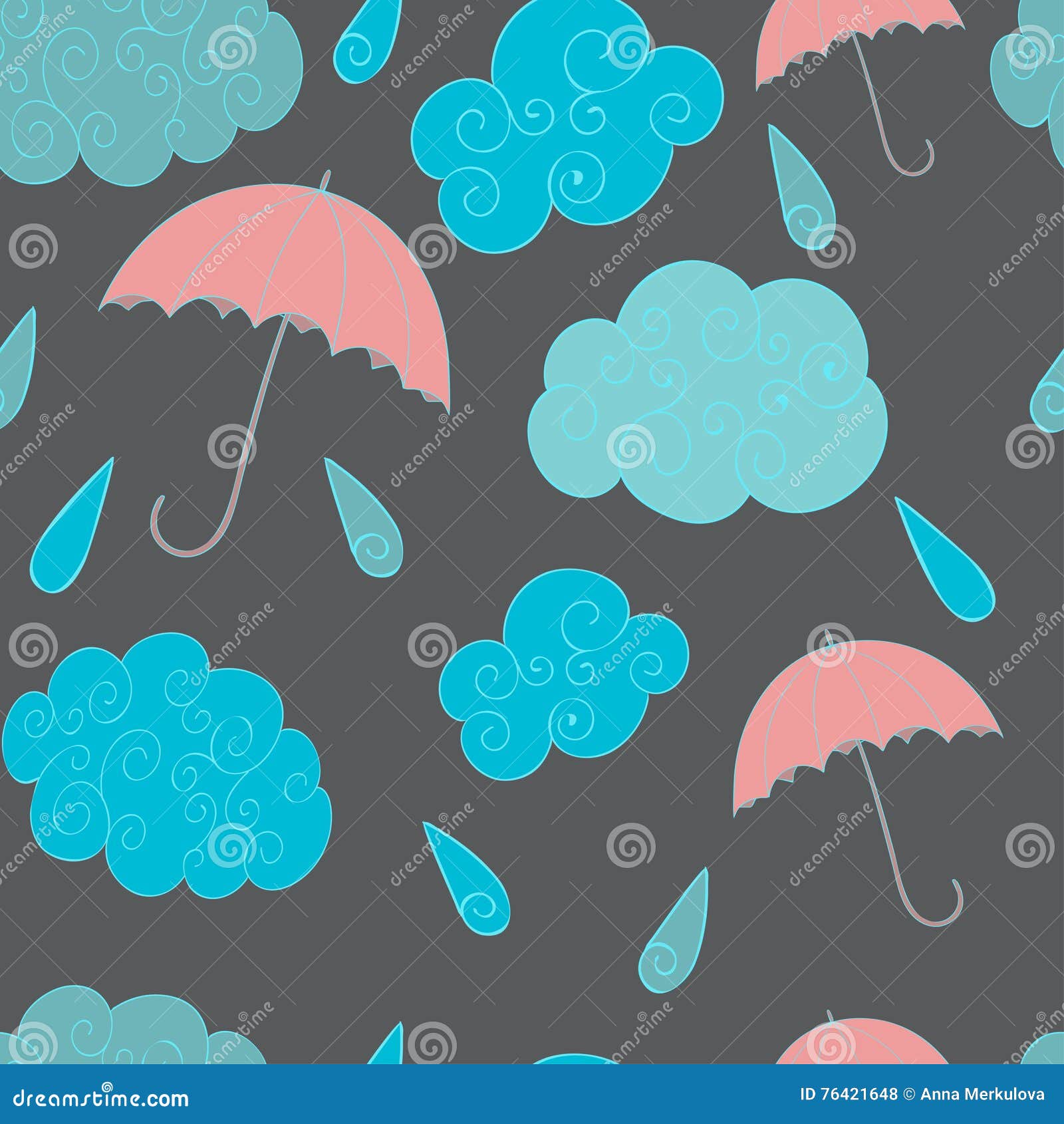 Regnerisch vektor abbildung. Illustration von auslegung - 76421648