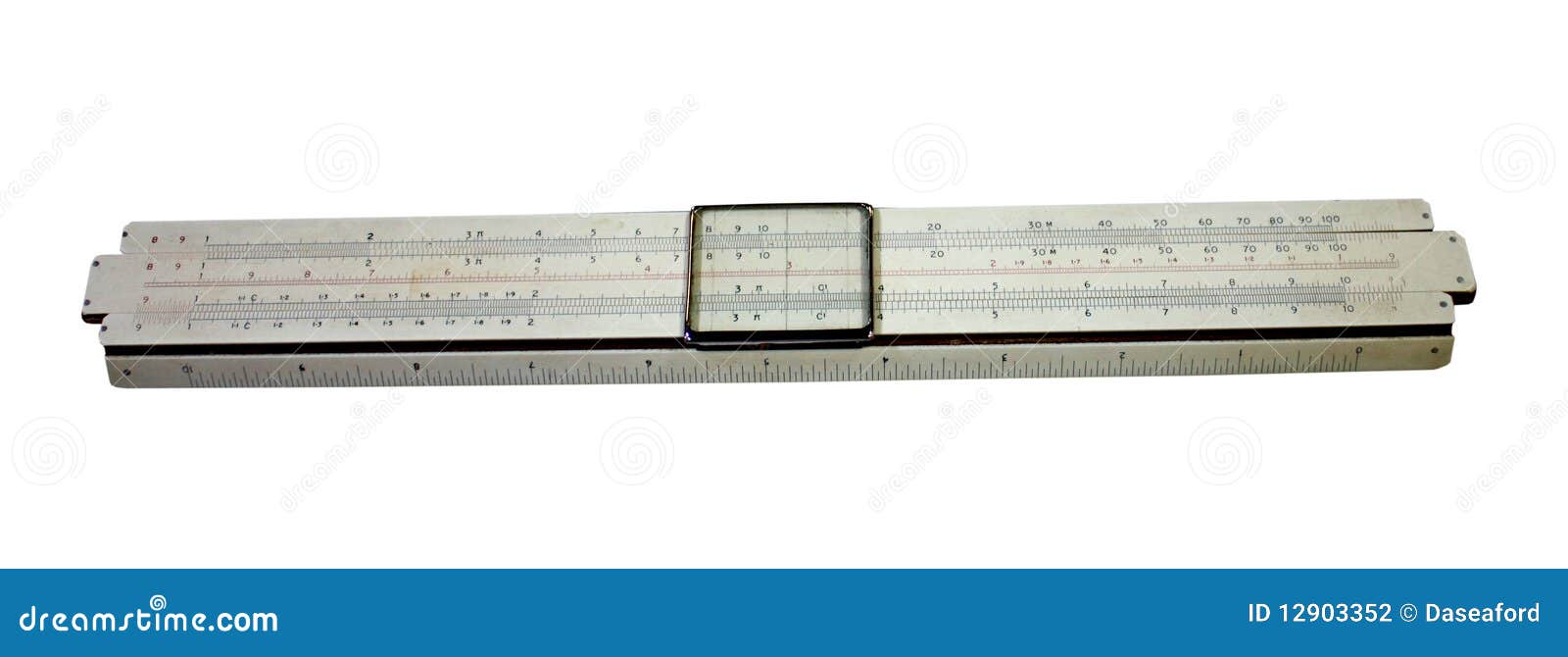 Regolo calcolatore fotografia stock. Immagine di vecchio - 12903352