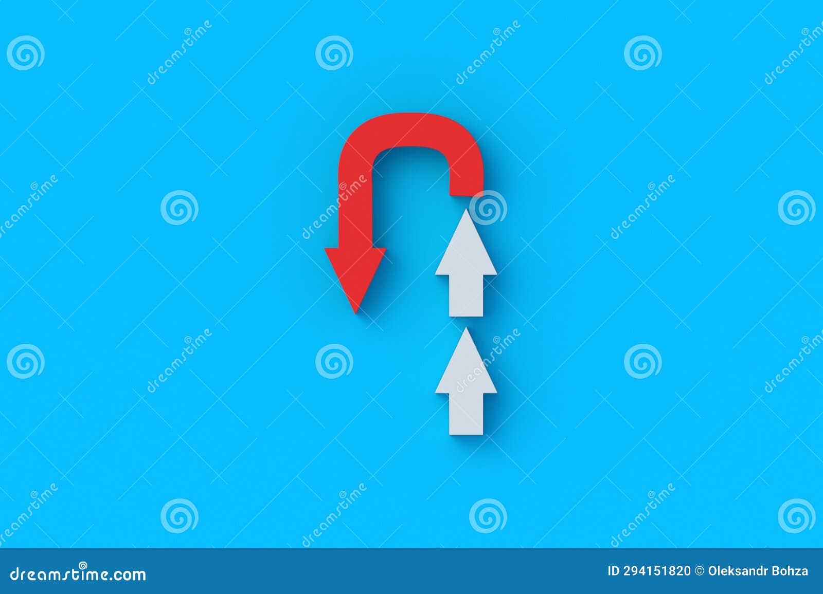 Regression Concept, Reverse Direction. Royalty-Free Cartoon ...