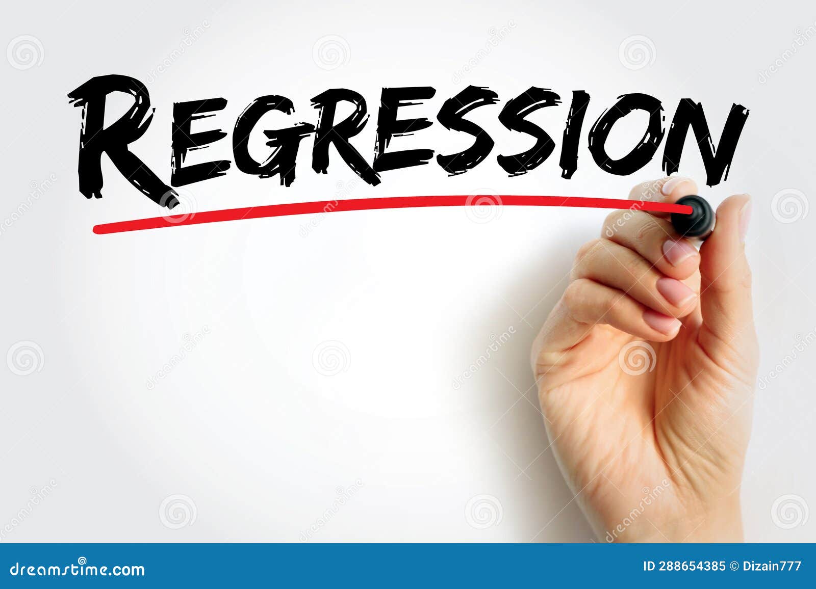 Regression Concept, Reverse Direction. Royalty-Free Cartoon ...