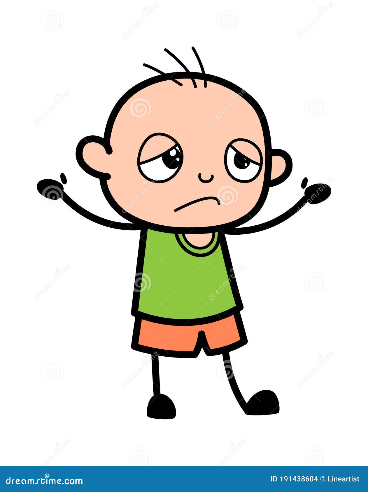 Regret Kid Cartoon Royalty-Free Stock Photo | CartoonDealer.com #191430975