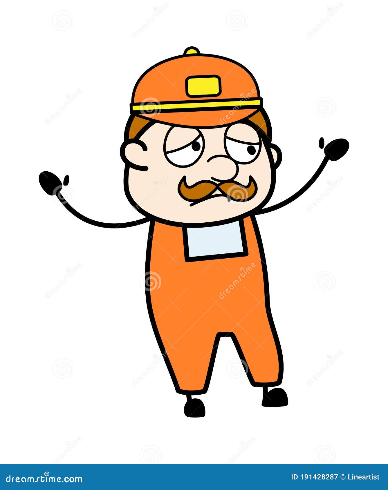 Regret Delivery Man Cartoon Stock Illustration - Illustration of doodle ...