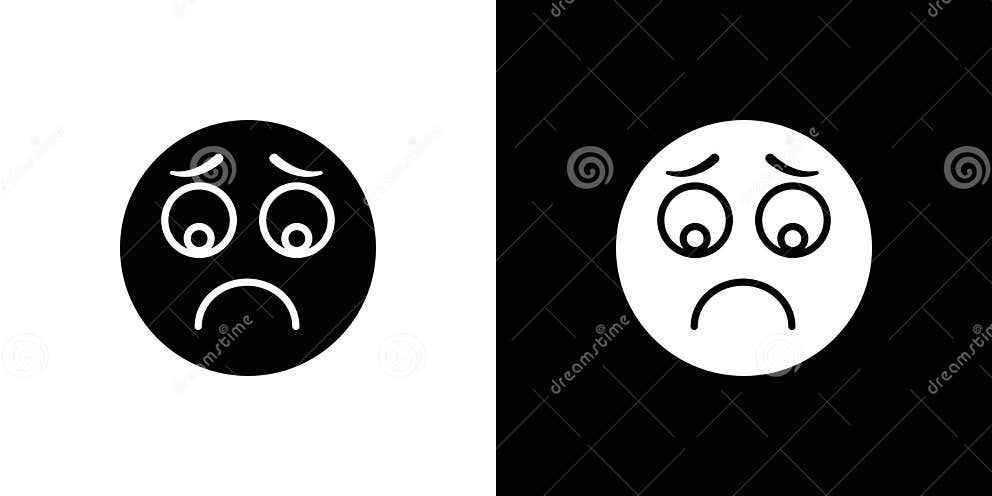 Regret Expression Icon Isolated Flat Vector in Outline Stock ...