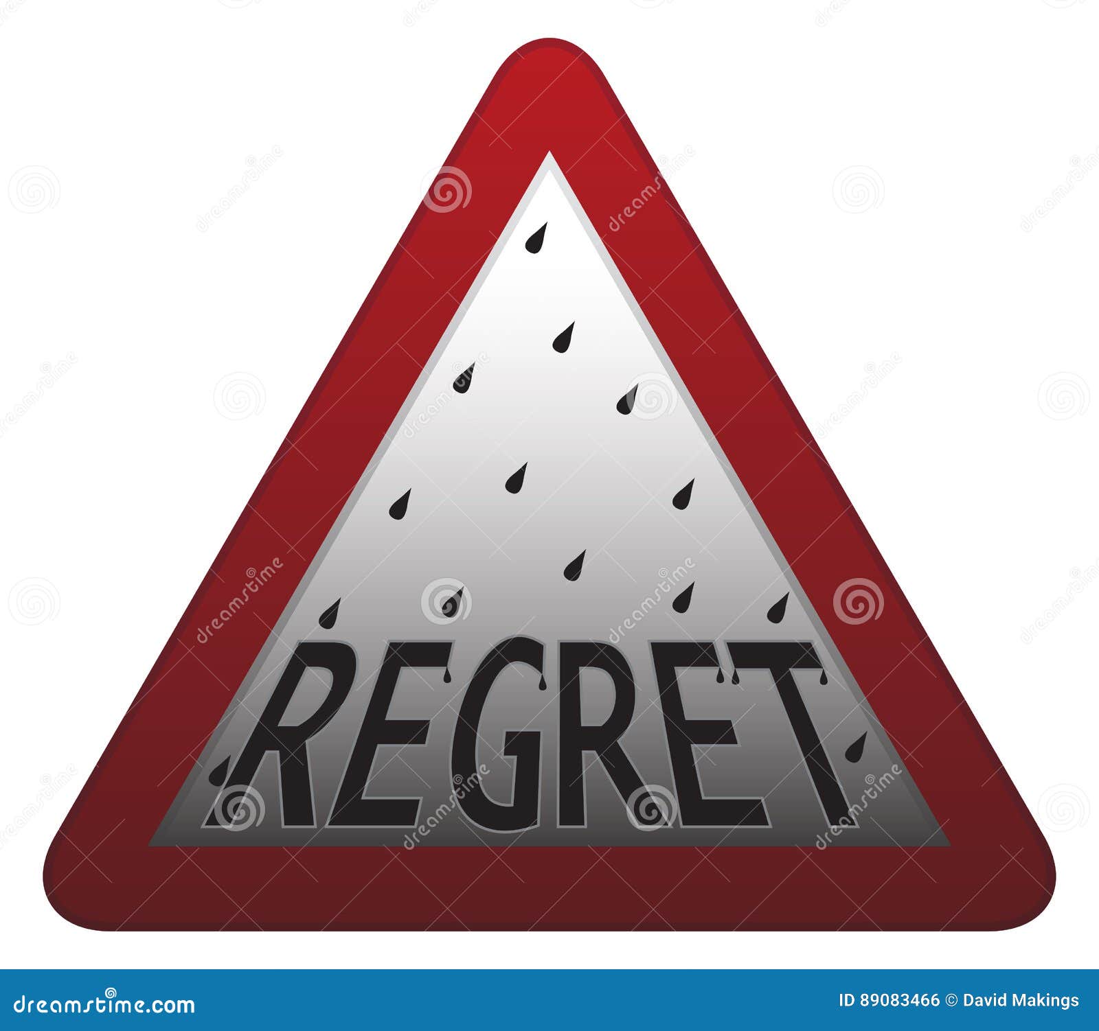 Regret Signpost stock illustration. Illustration of white - 89083466