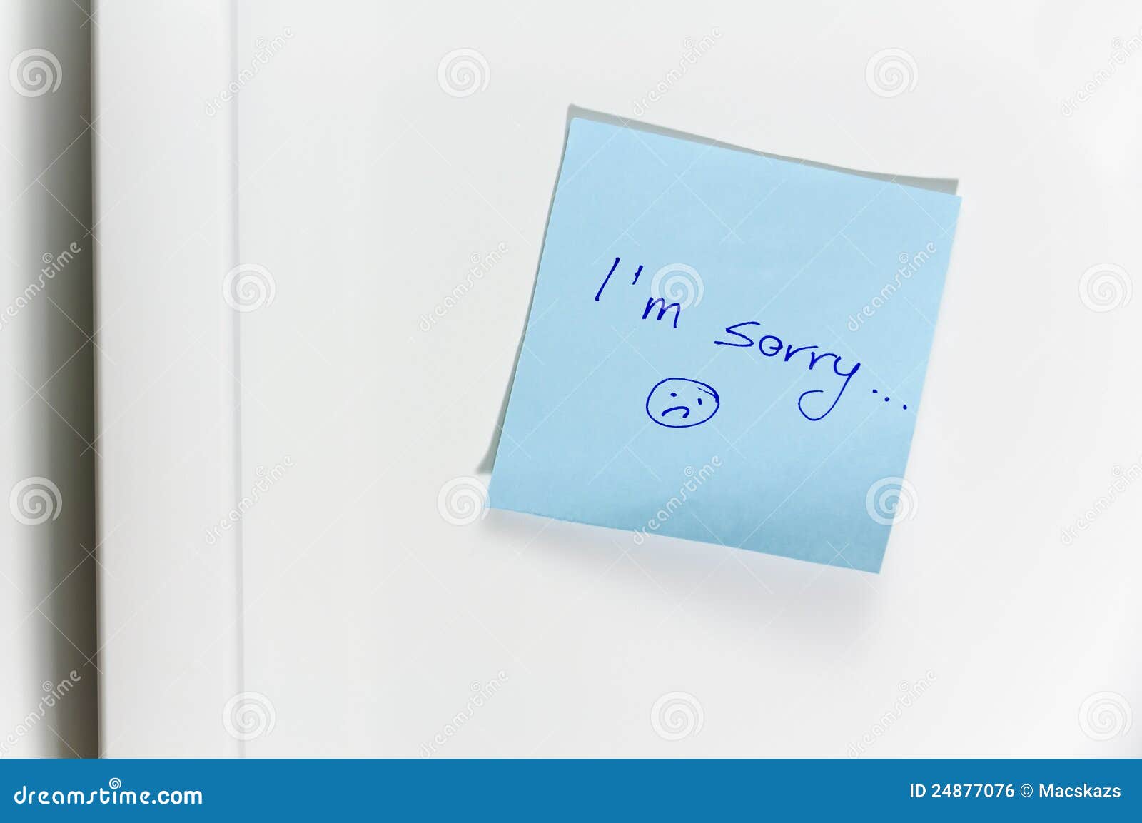 Regret, sorry on a note stock photo. Image of intimacy - 24877076