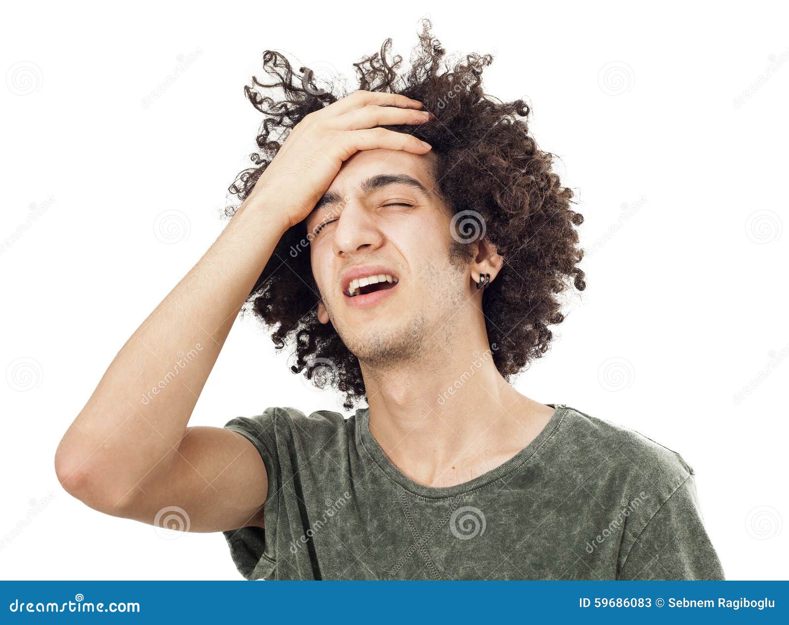 Regretful young man stock image. Image of regret, regretful - 59686083