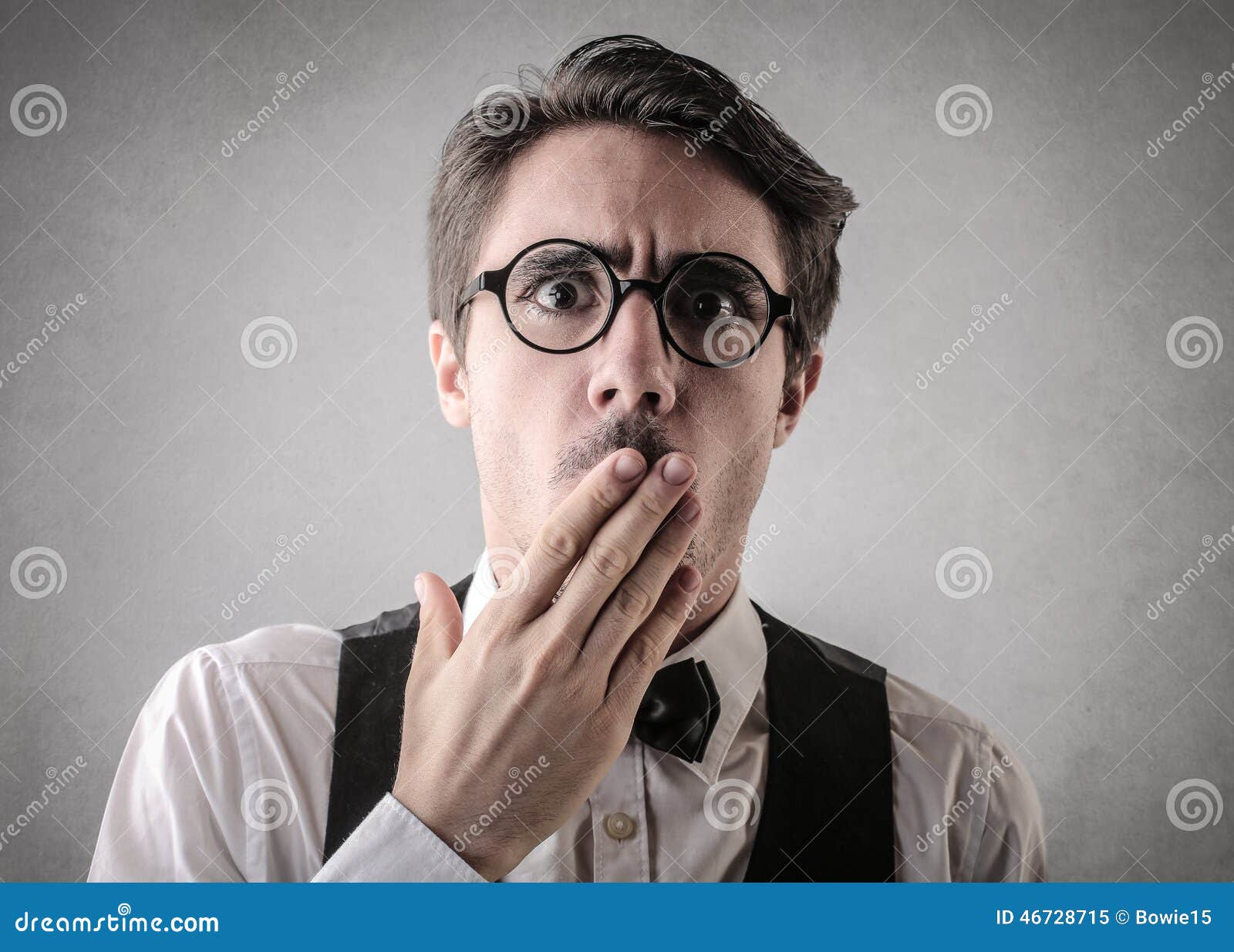 Regrets stock image. Image of shock, smart, portrait - 46728715