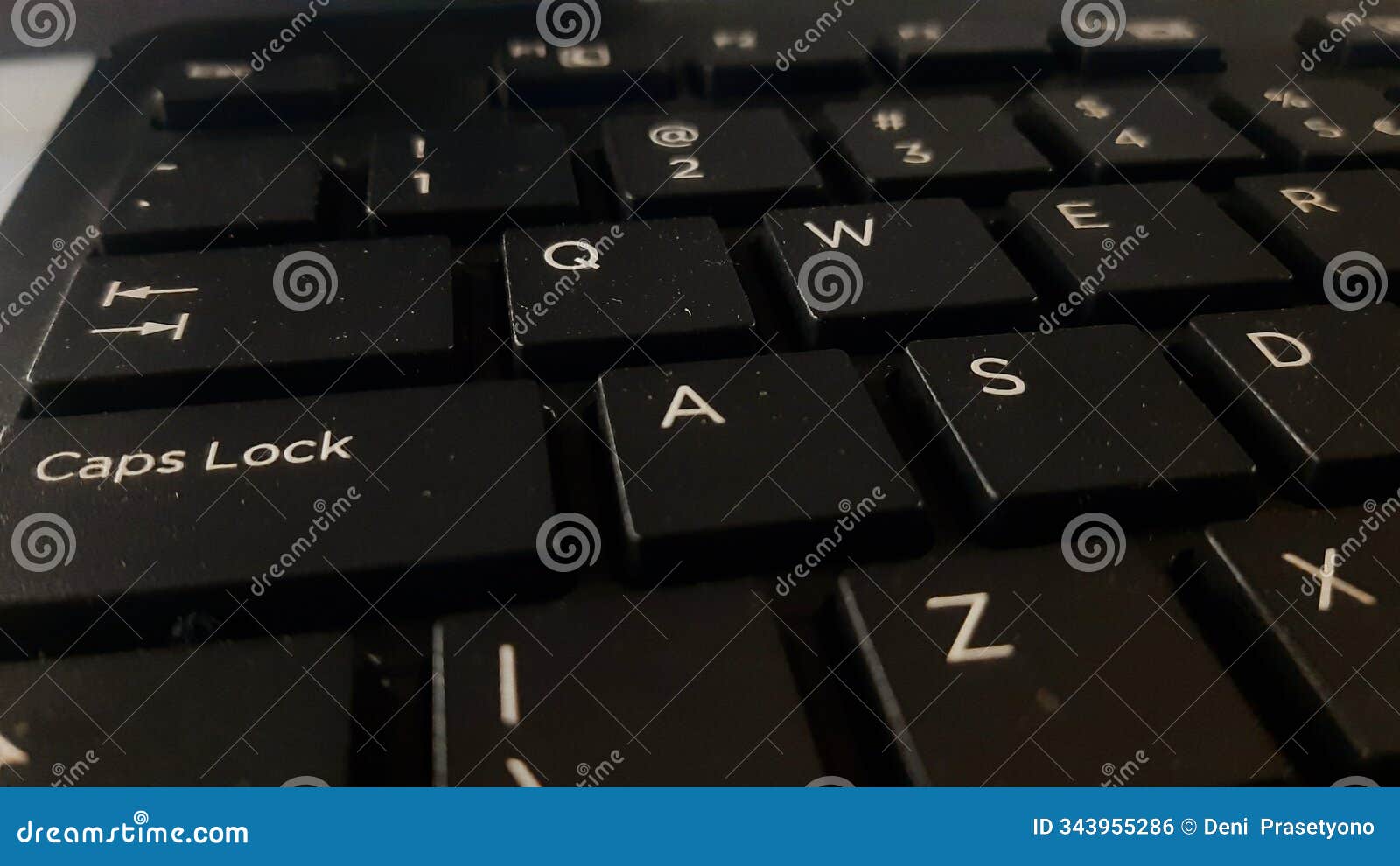 A Regular Black Computer Keyboard Stock Photo - Image of multimedia ...