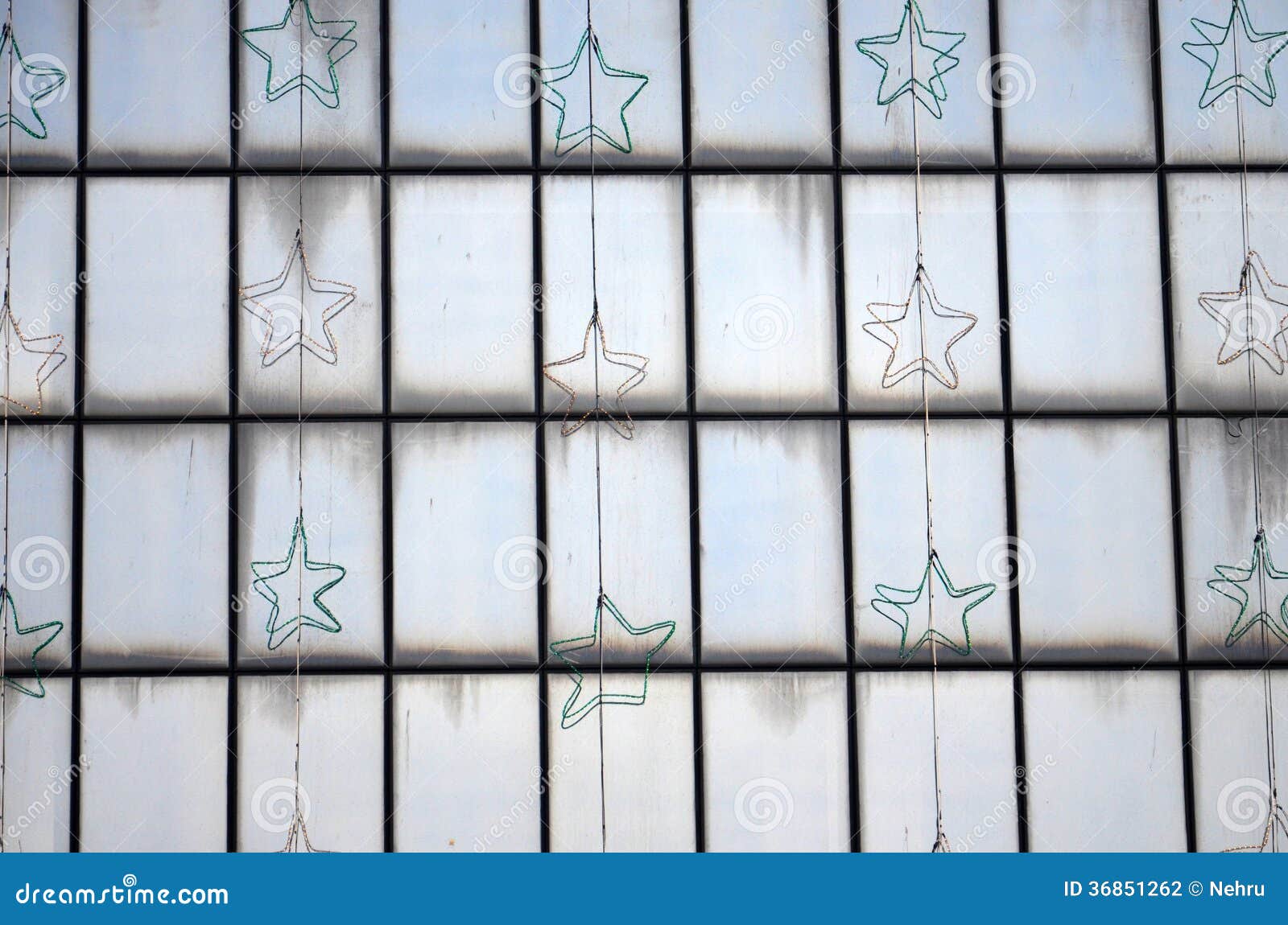 Regular Block Patterns of Windows and Stars Stock Photo - Image of ...
