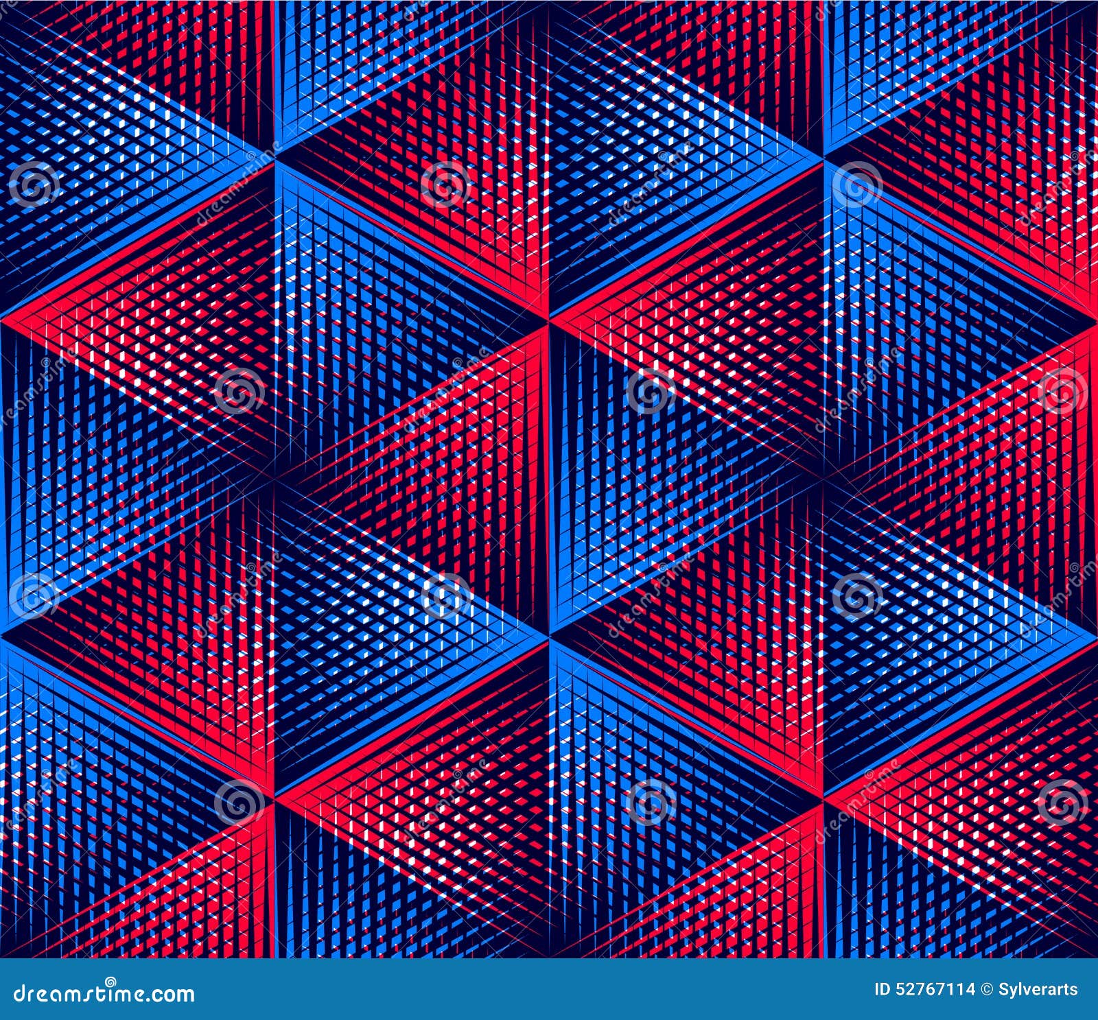 Regular Colorful Endless Pattern with Intertwine Three-dimension Stock ...