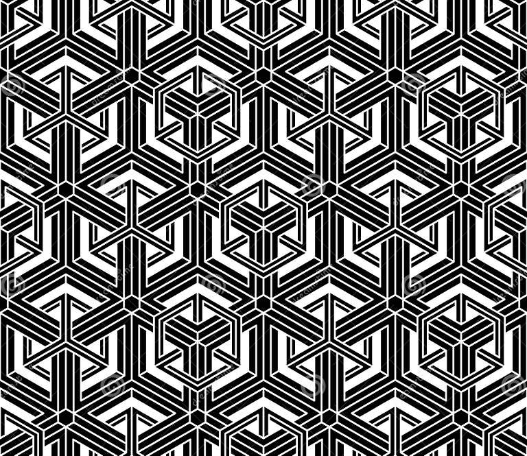 Regular Contrast Endless Pattern with Intertwine Three-dimensional ...